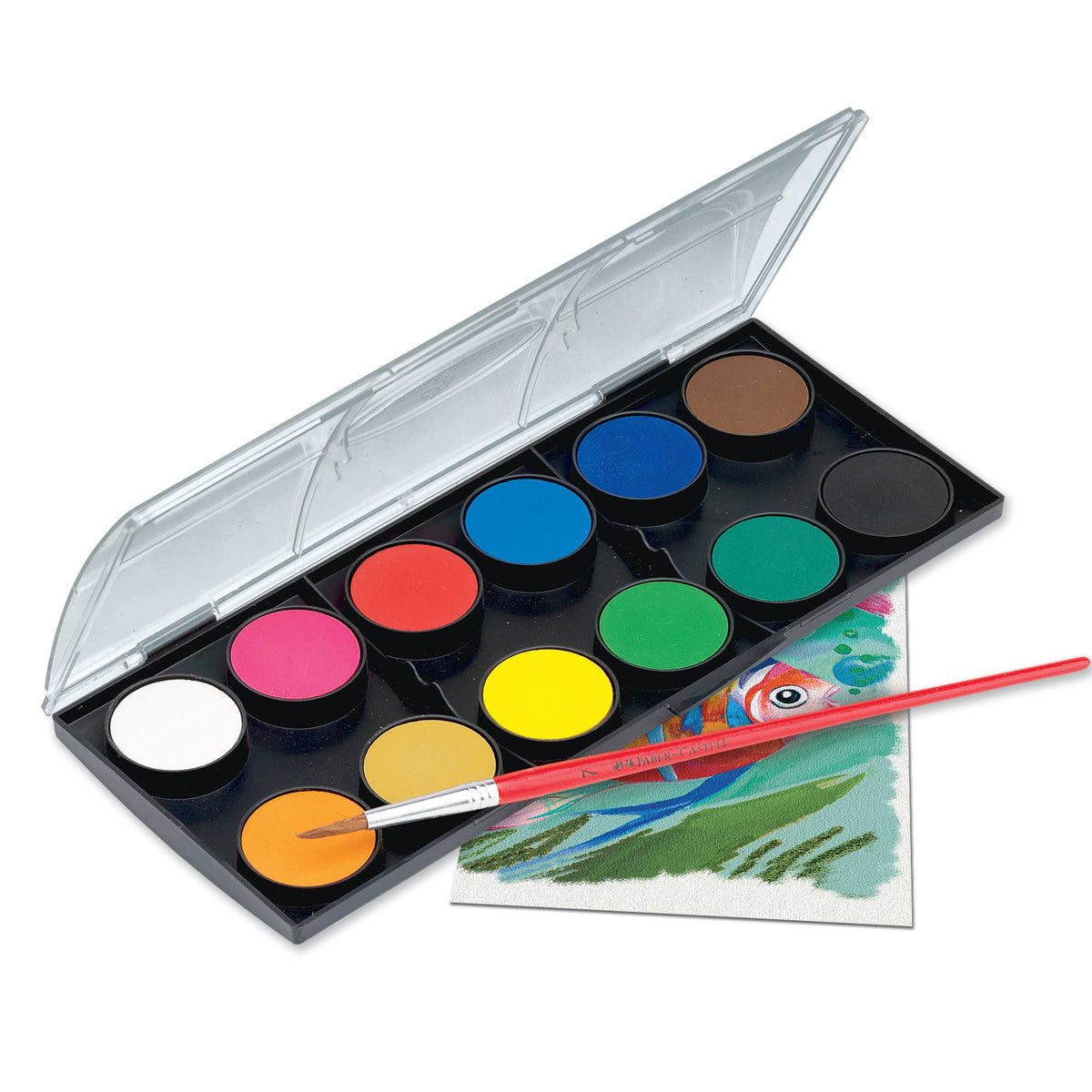 Watercolor Paint Pan Set - 12 Highly Pigmented Colors – Tadpole
